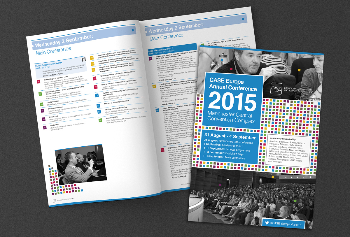 Design Wrap-Up: CASE Europe Annual Conference 2015 - Anda Creative